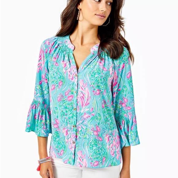 Lilly Pulitzer | Tops | Lilly Pulitzer Dakota Top | Poshmark